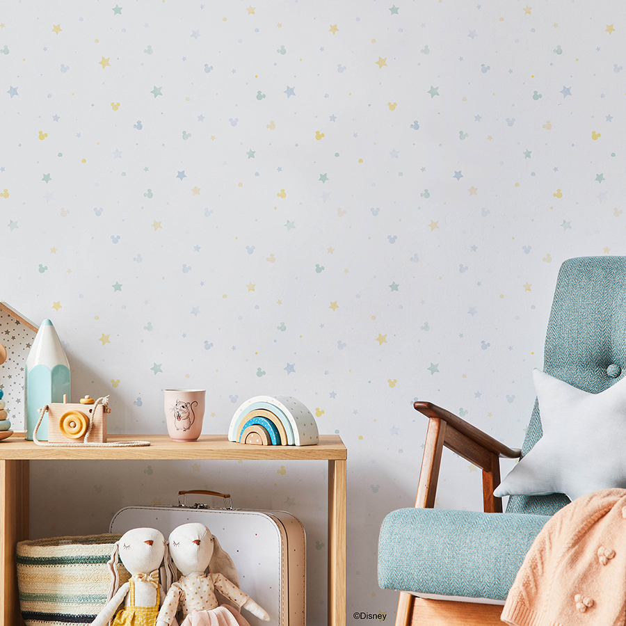 Mickey Mouse Confetti Peel & Stick Wallpaper | RoomMates Décor