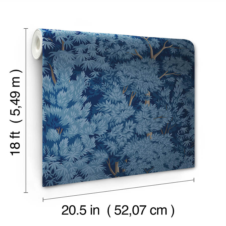 Ardian Peel and Stick Wallpaper - Navy | RoomMates Décor