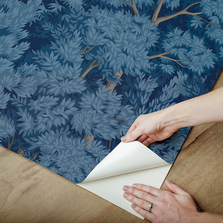 Ardian Peel and Stick Wallpaper - Navy | RoomMates Décor