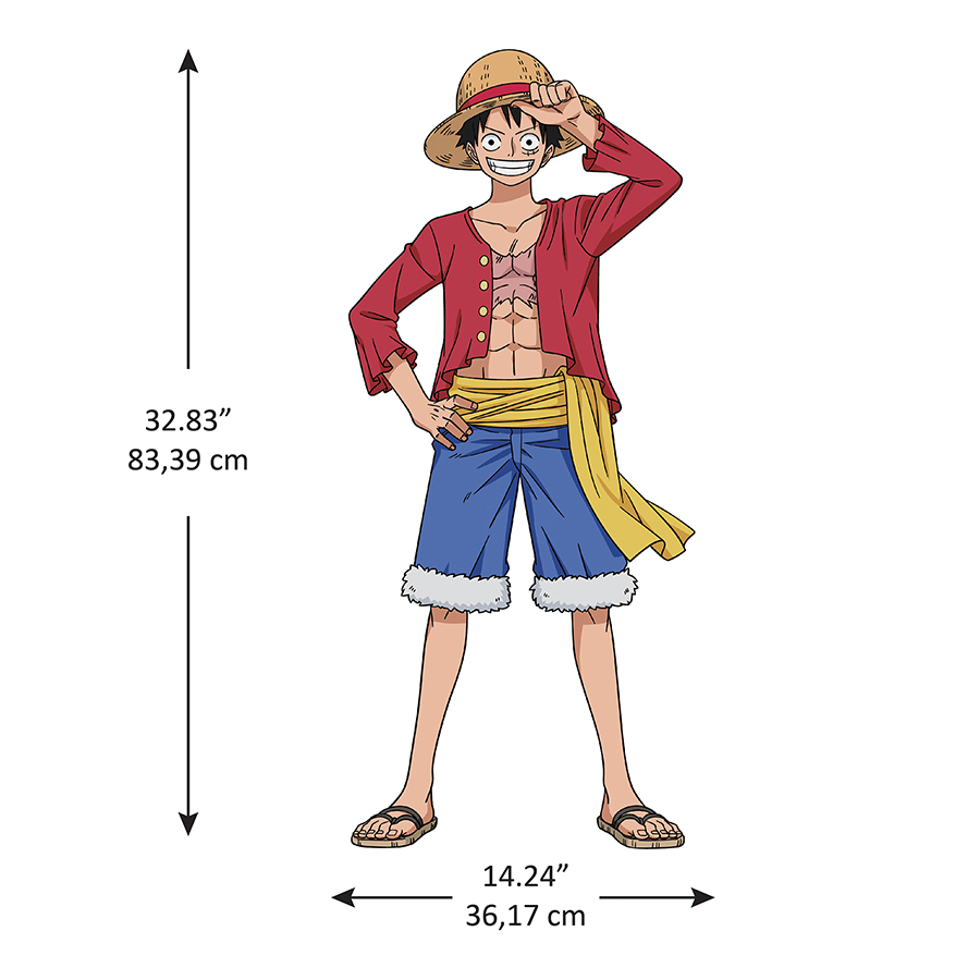 One Piece Anime Luffy Giant Peel and Stick Wall Decals | RoomMates Décor