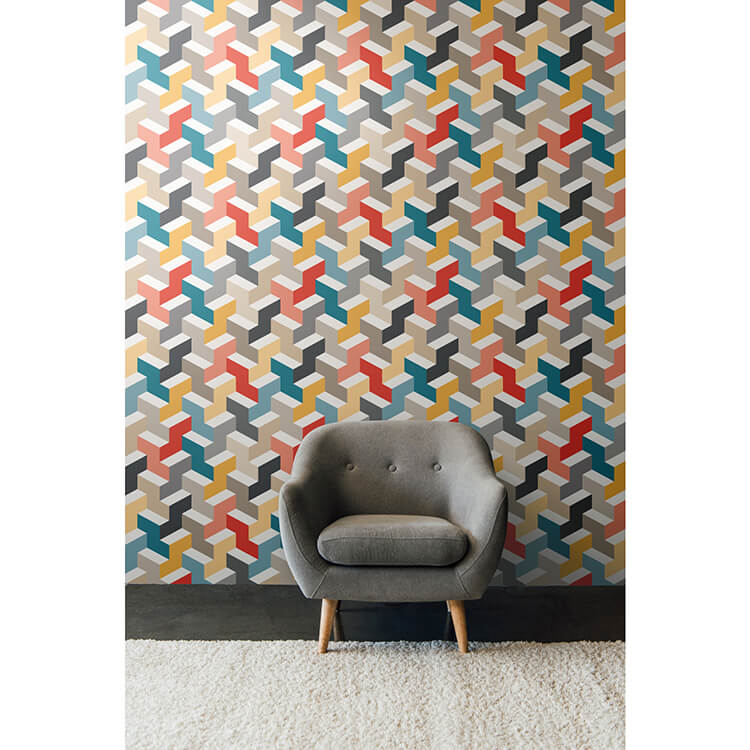 3D Steps Peel and Stick Wallpaper | RoomMates Décor