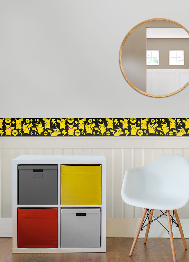 Pokemon Pikachu Peel & Stick Wallpaper Border | RoomMates Décor