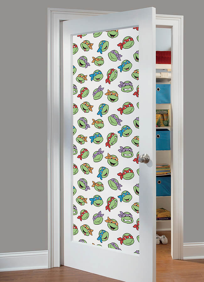 Teenage Mutant Ninja Turtles Character Faces Peel and Stick Wallpaper ...
