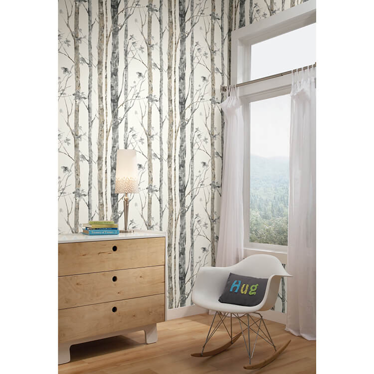 Roommates Folklore Trees Peel And Stick Wallpaper Canada RoomMates ...