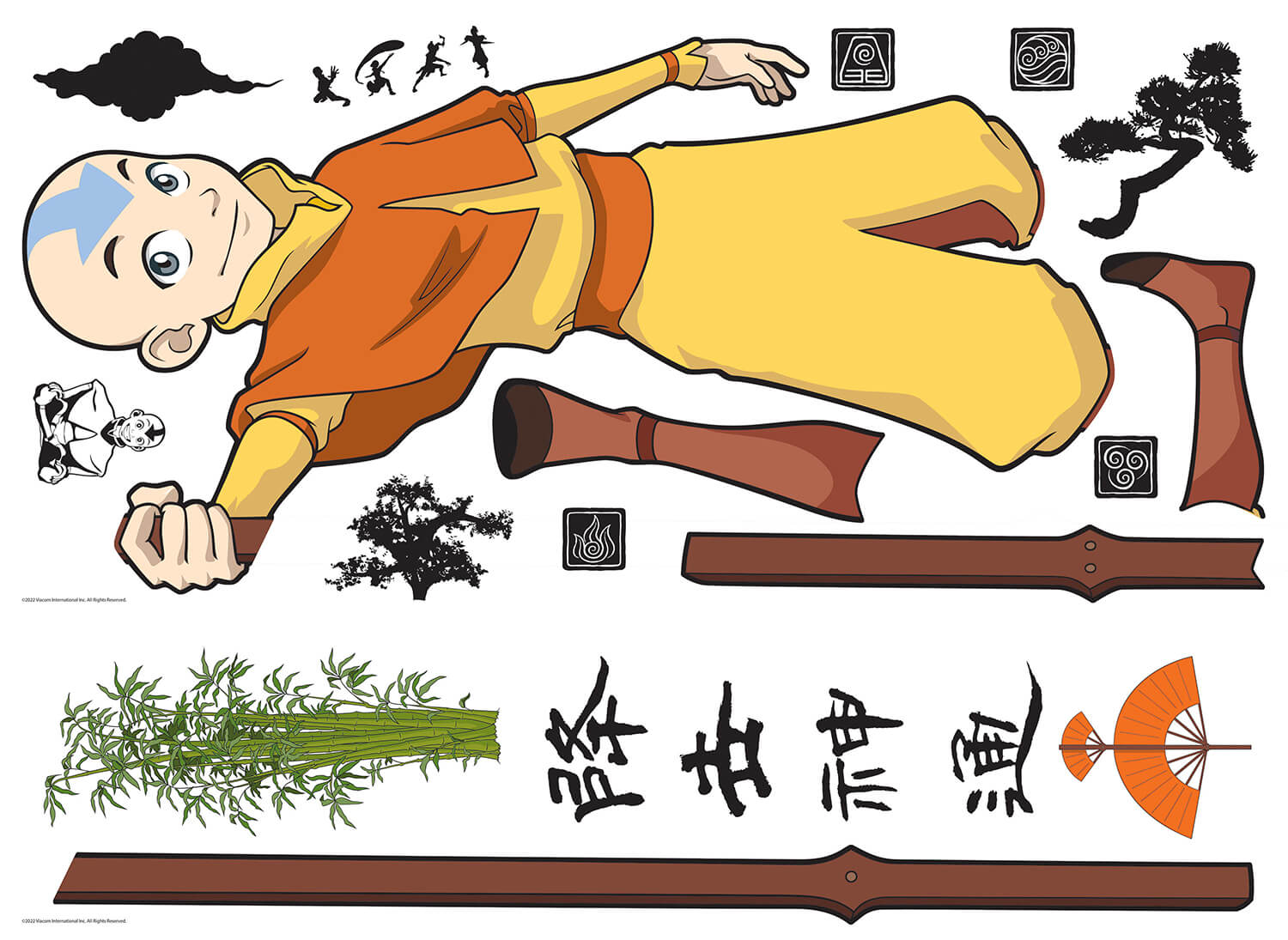 Avatar Aang Giant Peel & Stick Wall Decals | RoomMates Décor