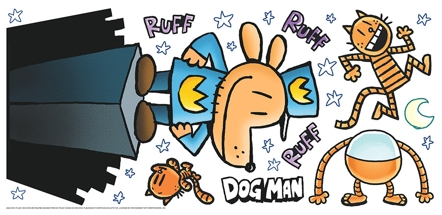 Dog Man Giant Peel & Stick Wall Decals | RoomMates Décor