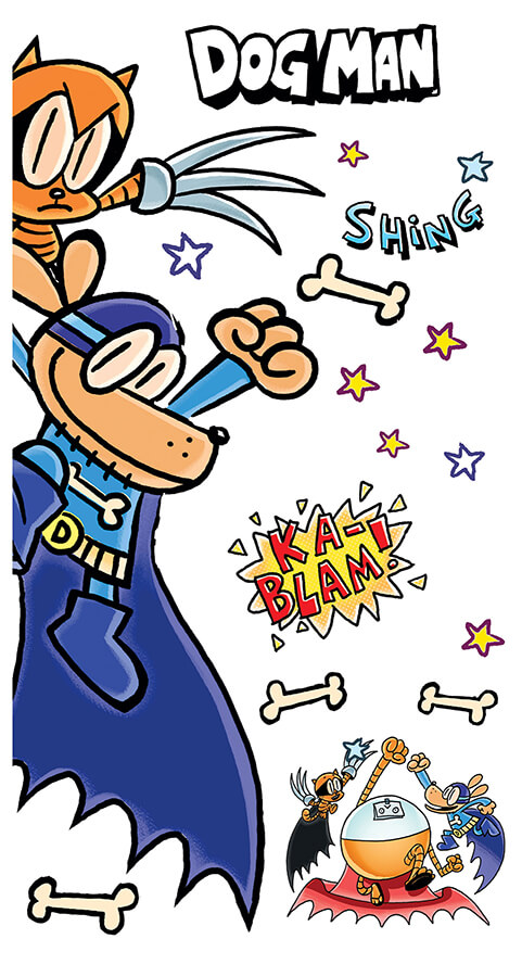 Dog Man Supa Buddies Wall Decals | RoomMates Décor