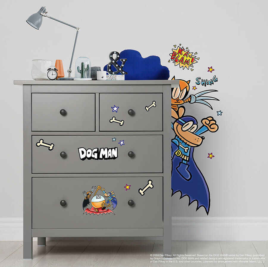 Dog Man Supa Buddies Wall Decals | RoomMates Décor