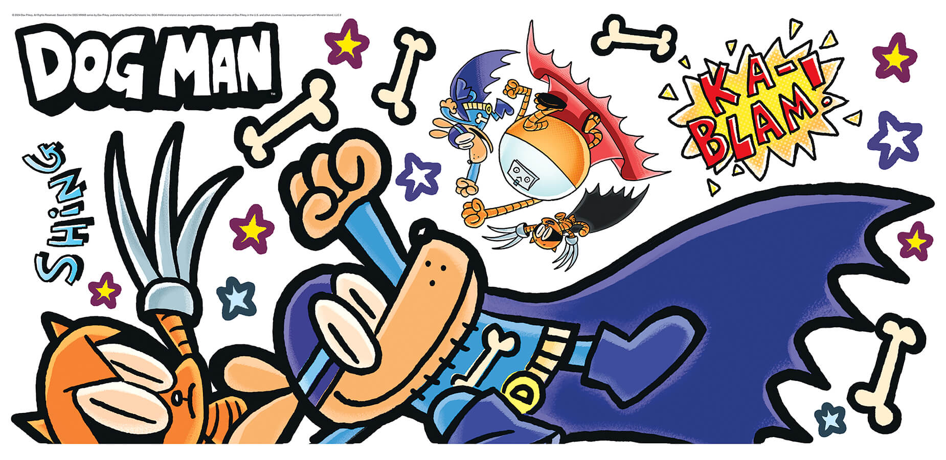 Dog Man Supa Buddies Wall Decals | RoomMates Décor