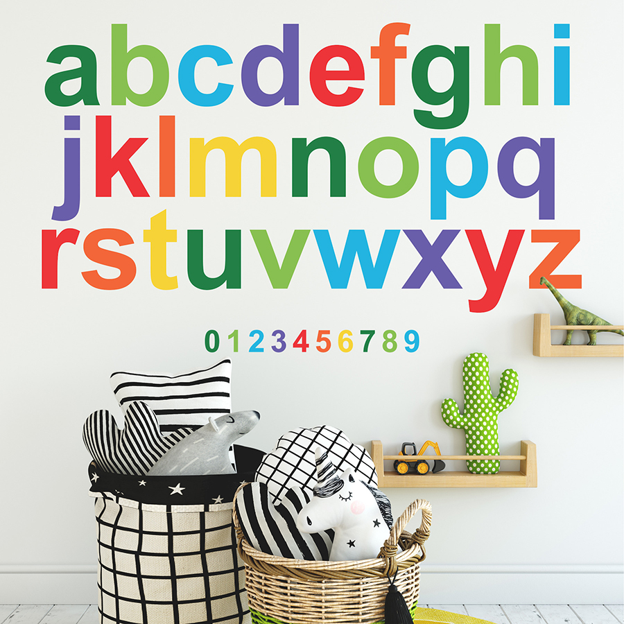 Colorful Lowercase Alphabet Giant Peel & Stick Wall Decals | RoomMates ...