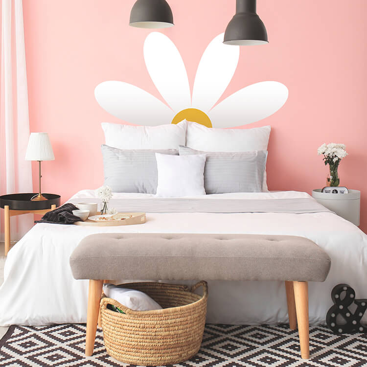 Daisy Headboard XXL Peel And Stick Giant Wall Decals | RoomMates Décor