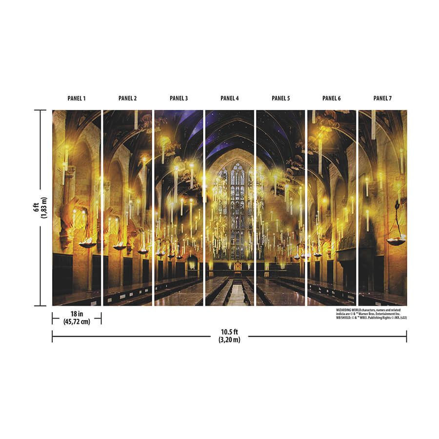Harry Potter Great Hall Mural | RoomMates Décor