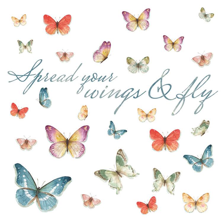 Lisa Audit Butterfly Quote Wall Decals | RoomMates Décor