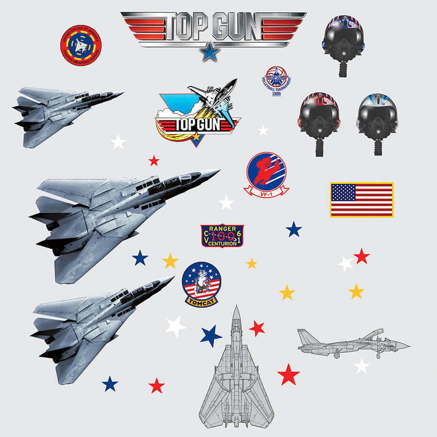 Top Gun Peel & Stick Wall Decals | RoomMates Décor
