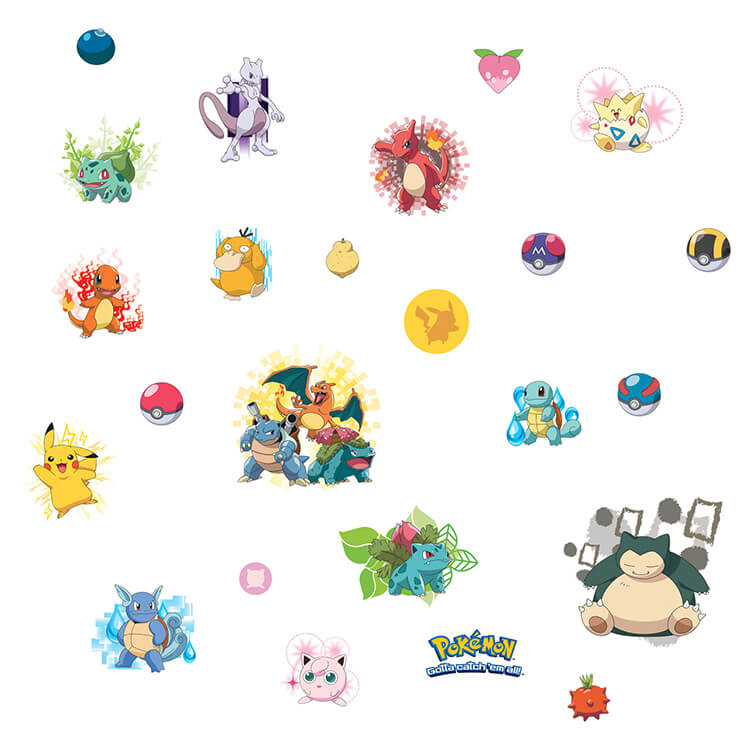 Iconic Pokemon Wall Decals | RoomMates Décor