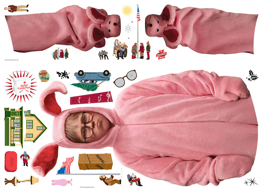 A Christmas Story Ralphie Bunny Suit Giant Wall Decals | RoomMates Décor