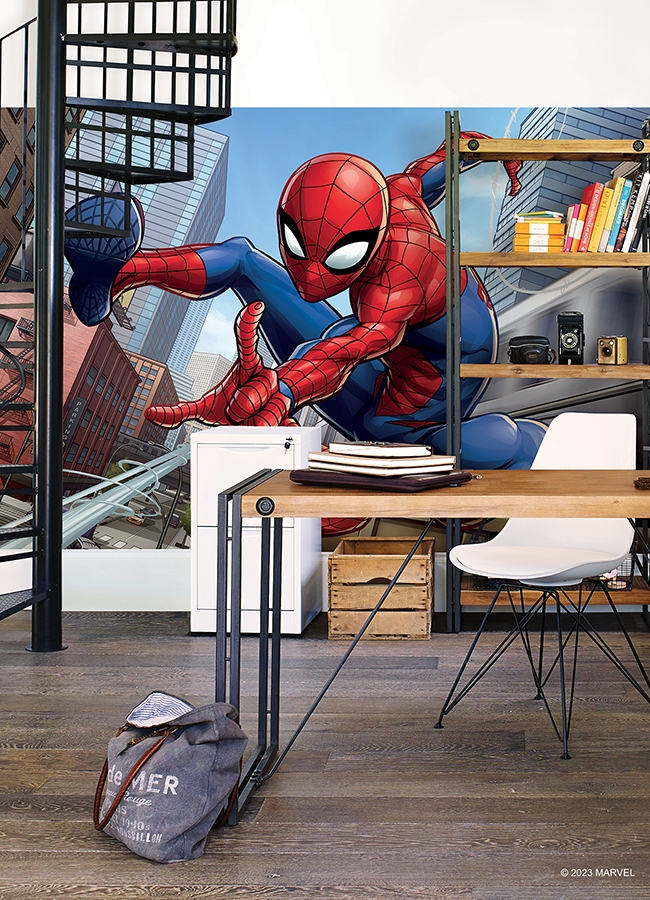 Marvel Spider-Man Peel & Stick Wallpaper Mural | RoomMates Décor