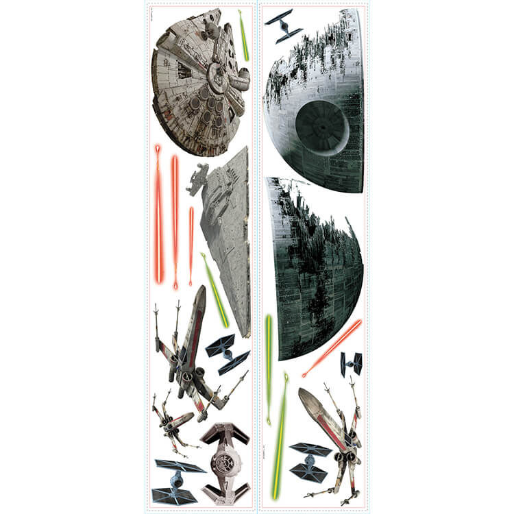 Star Wars Classic Ships Peel and Stick Wall Decals | RoomMates Décor