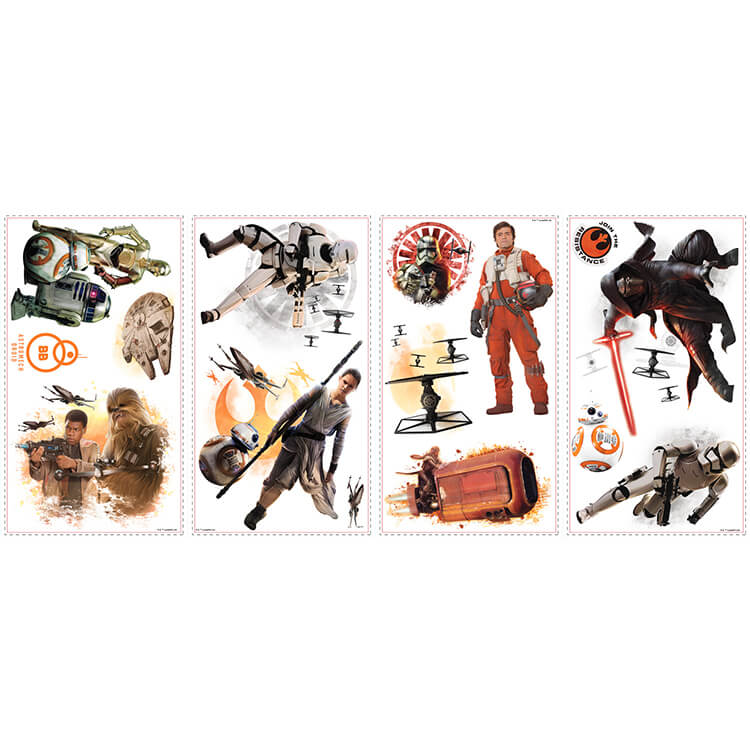 Star Wars: The Force Awakens Peel and Stick Wall Decals | RoomMates Décor