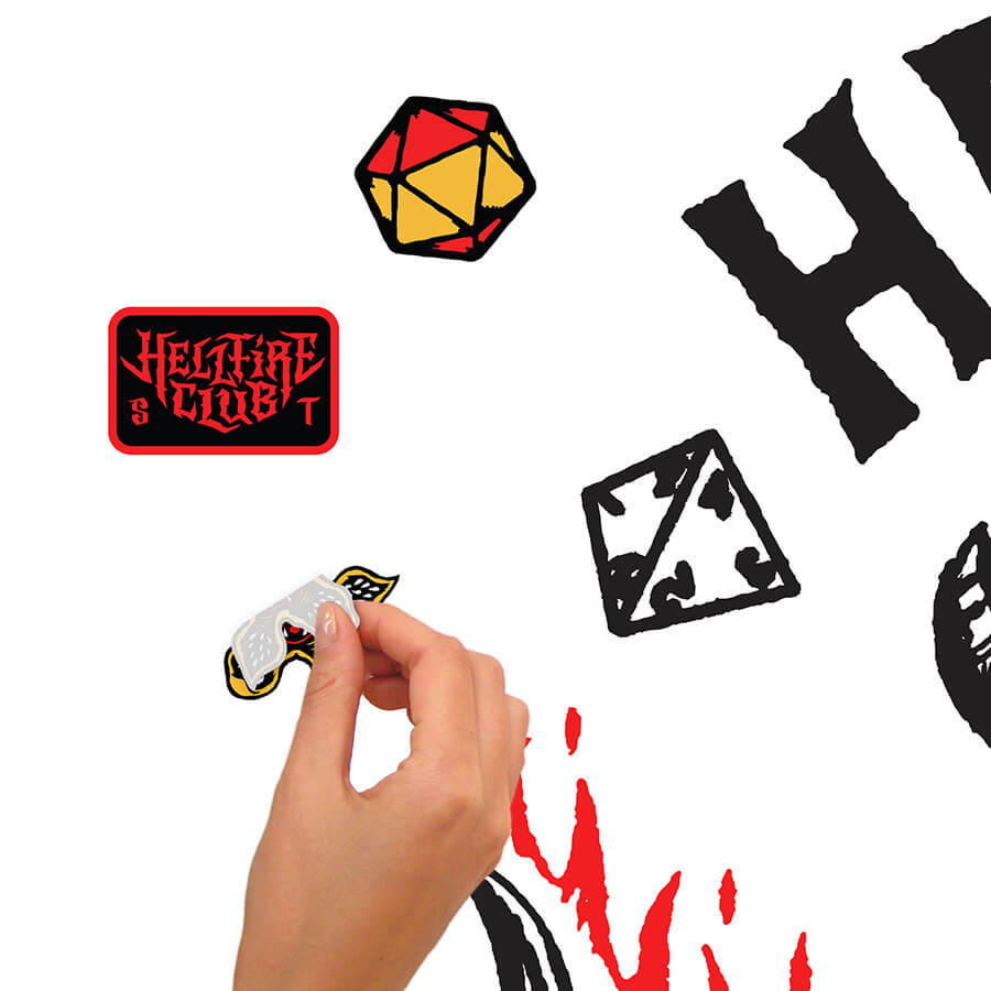 Stranger Things Hellfire Club Giant Peel & Stick Wall Decals ...