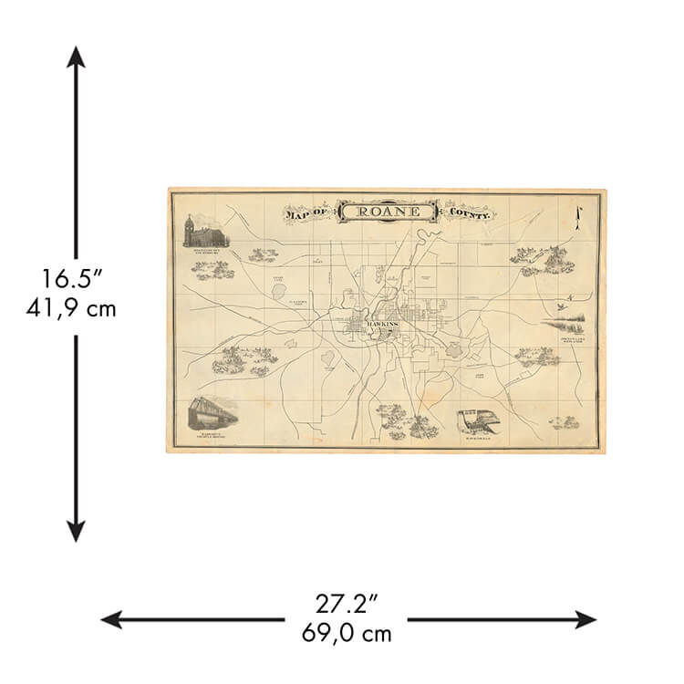 Stranger Things Dry Erase Hawkins Map Peel And Stick Giant Wall Decal ...