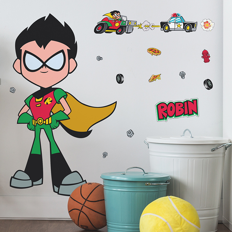 Teen Titans GO! Robin Peel and Stick Giant Wall Decals | RoomMates Décor