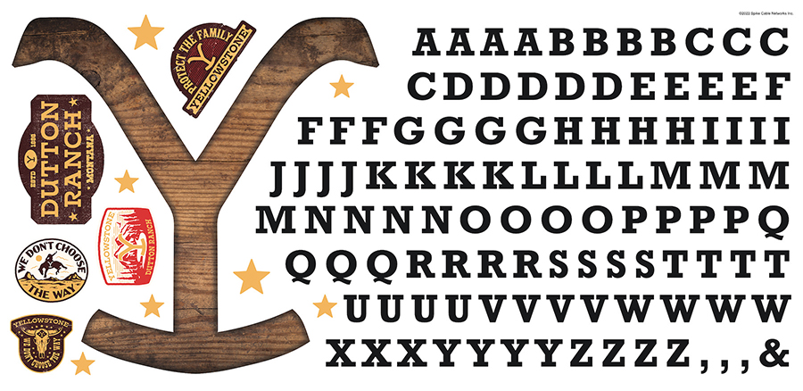 Yellowstone Dutton Ranch Logo Giant Peel & Stick Wall Decals ...