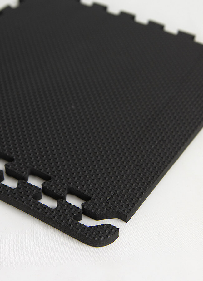FPF6361 - Puzzle Black Interlocking Floor Tiles - by FloorPops