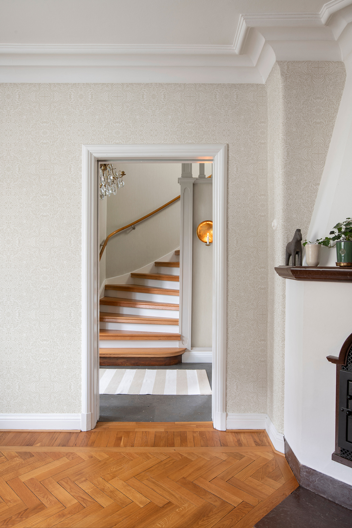 4171-82069 - Ceiling Dove Intricate Floral Wallpaper - by A-Street Prints