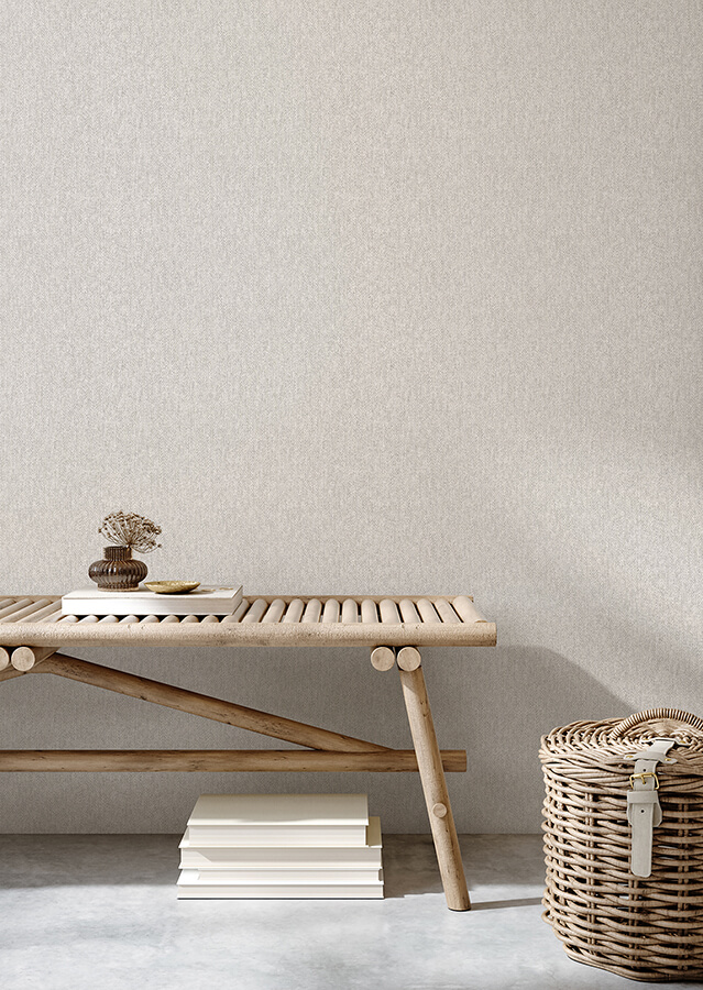 M1873 - Theo Light Grey Chevron Wallpaper - by Fine Décor