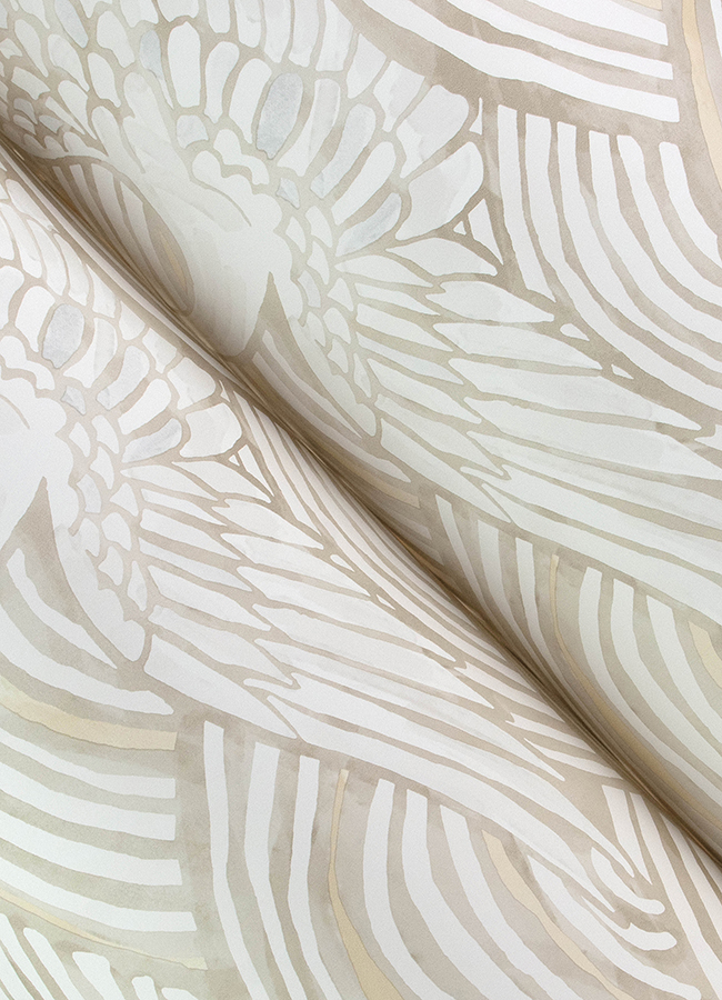 4172-27499 - Egret Neutral Tidal Dance Wallpaper - by A-Street Prints