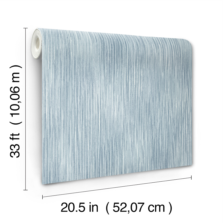 4172-27523 - Largo Sky Blue Striated Wallpaper - by A-Street Prints