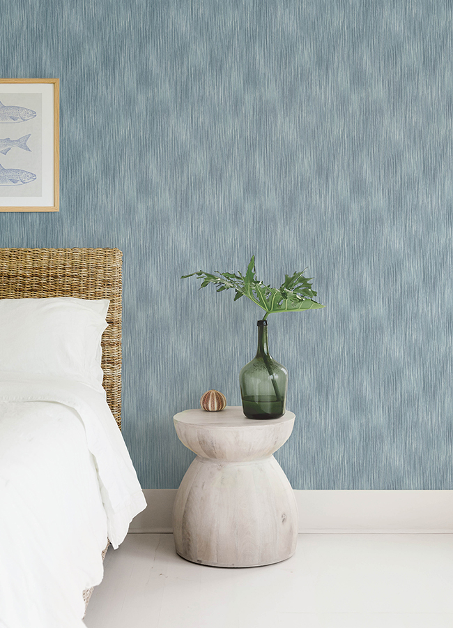 4172-27523 - Largo Sky Blue Striated Wallpaper - by A-Street Prints