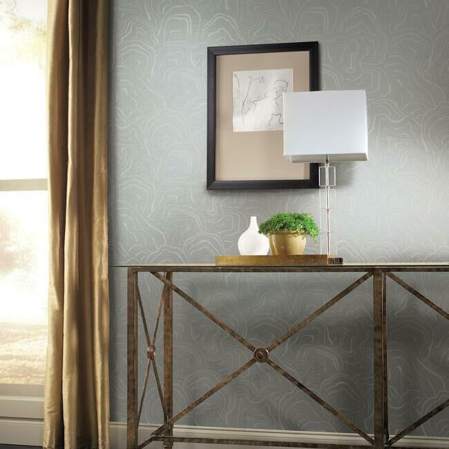 York Wallcoverings. Grey Geodes Wallpaper | Ronald Redding Designs