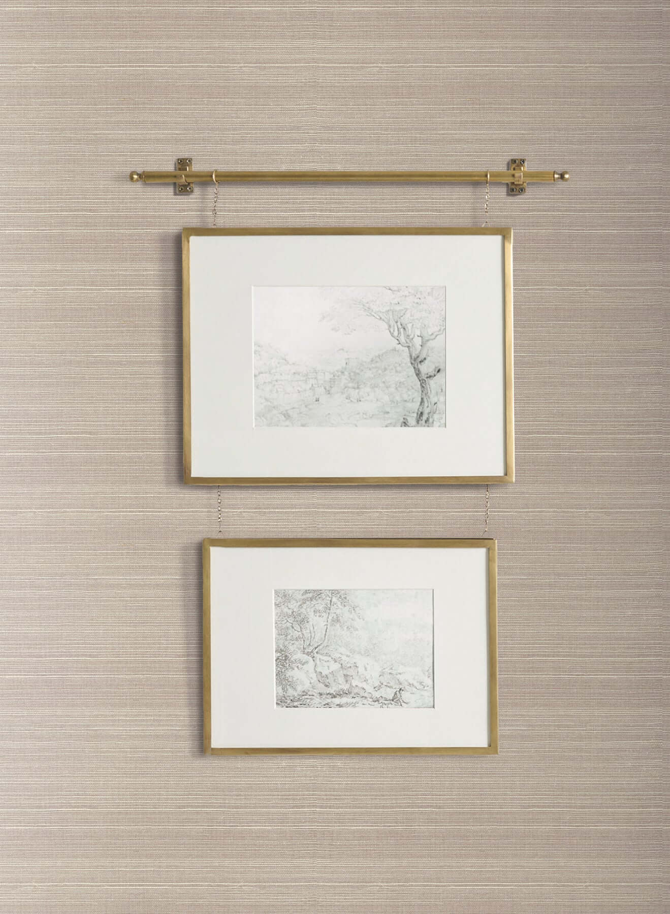 York Wallcoverings. Pale Gray Plain Grass Wallpaper | Magnolia Home