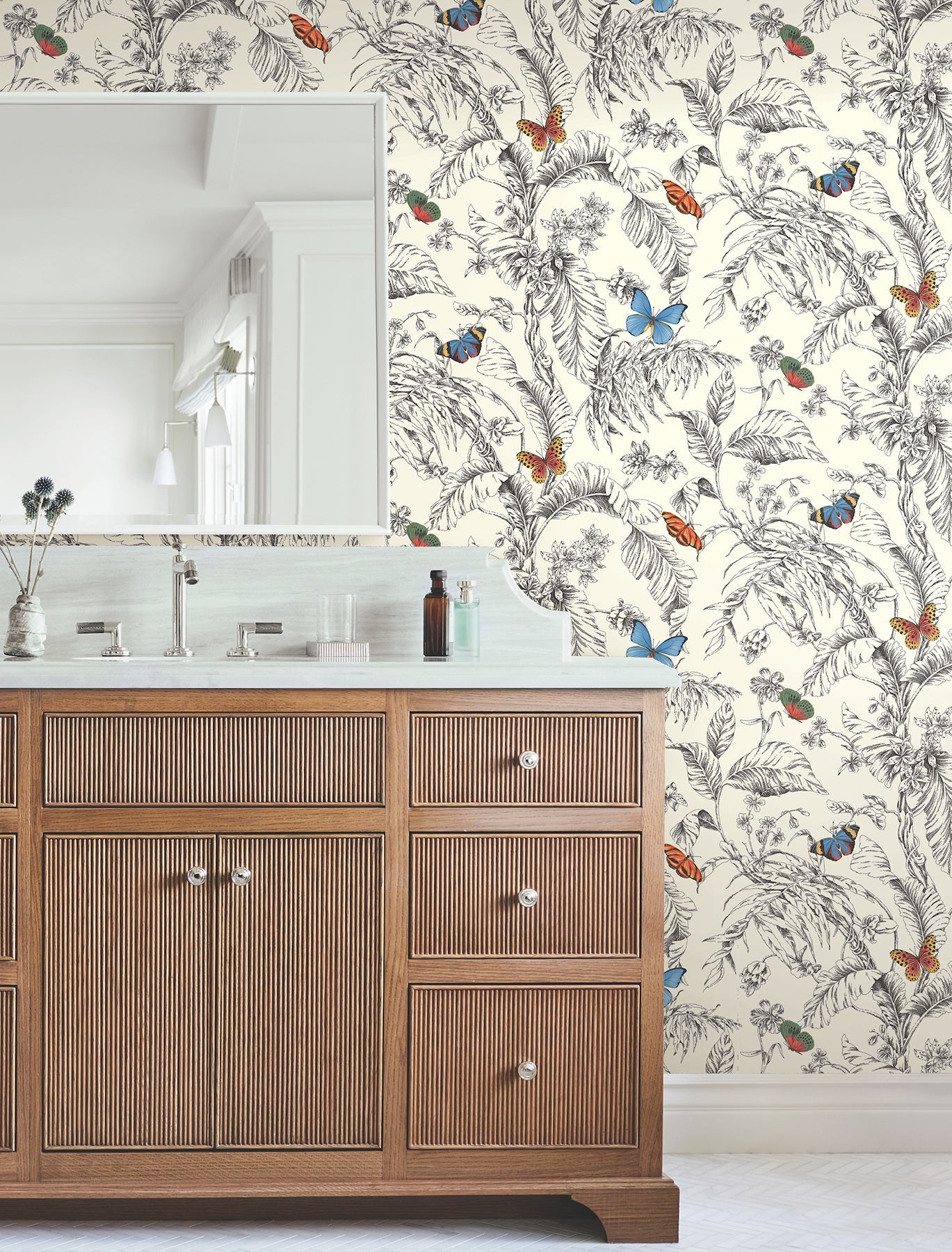 York Wallcoverings. Primary Papillon Wallpaper | Ashford House