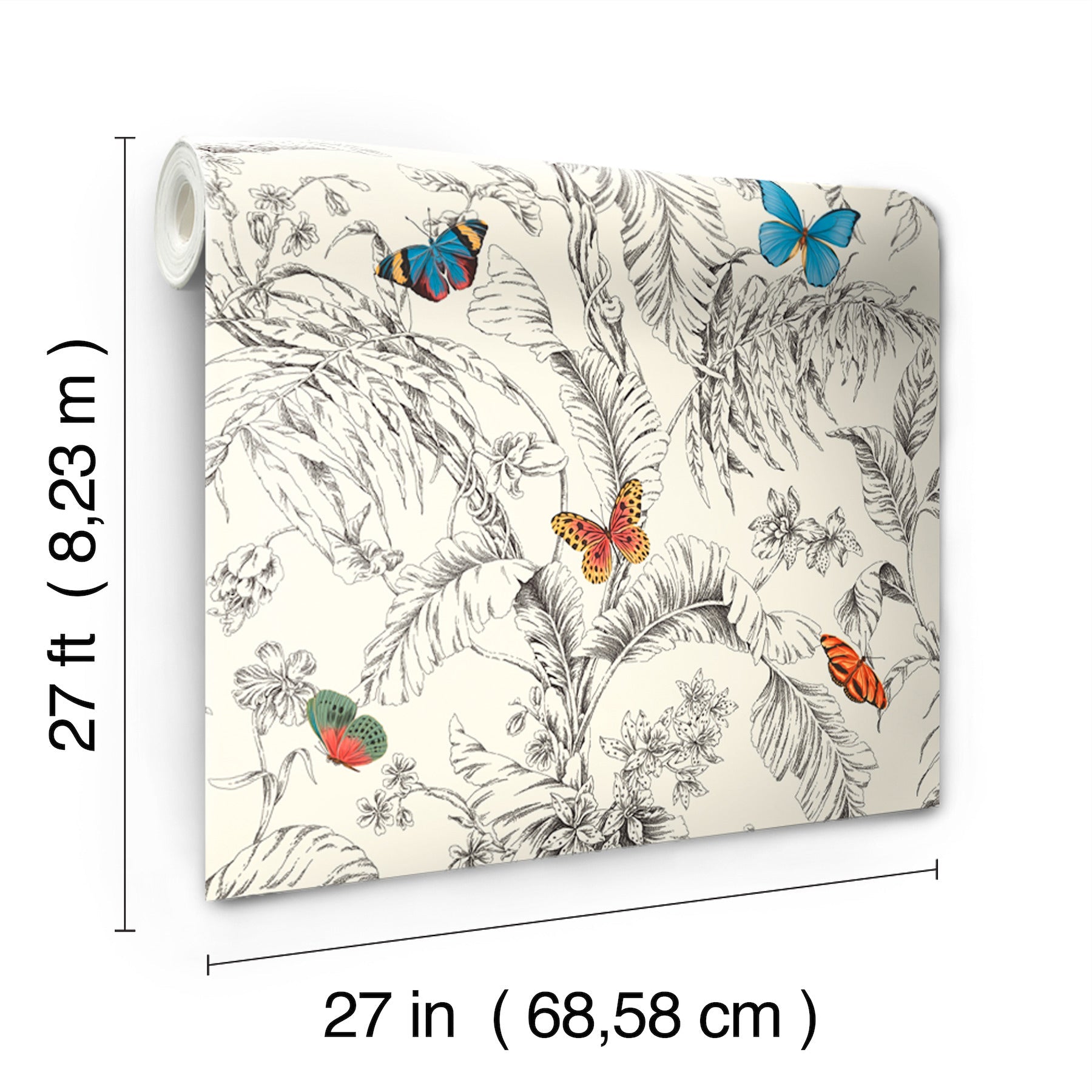 York Wallcoverings. Primary Papillon Wallpaper | Ashford House