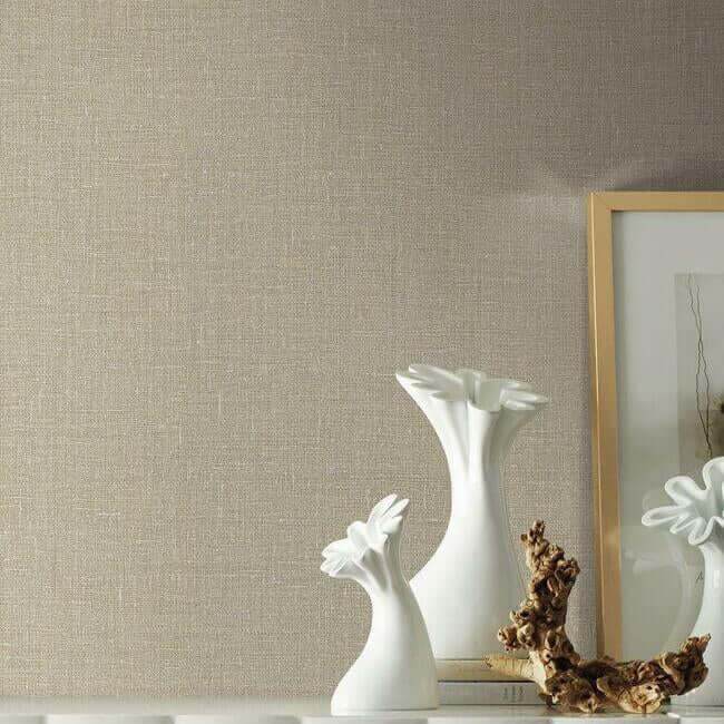 York Wallcoverings. Sand Gesso Weave Wallpaper | York