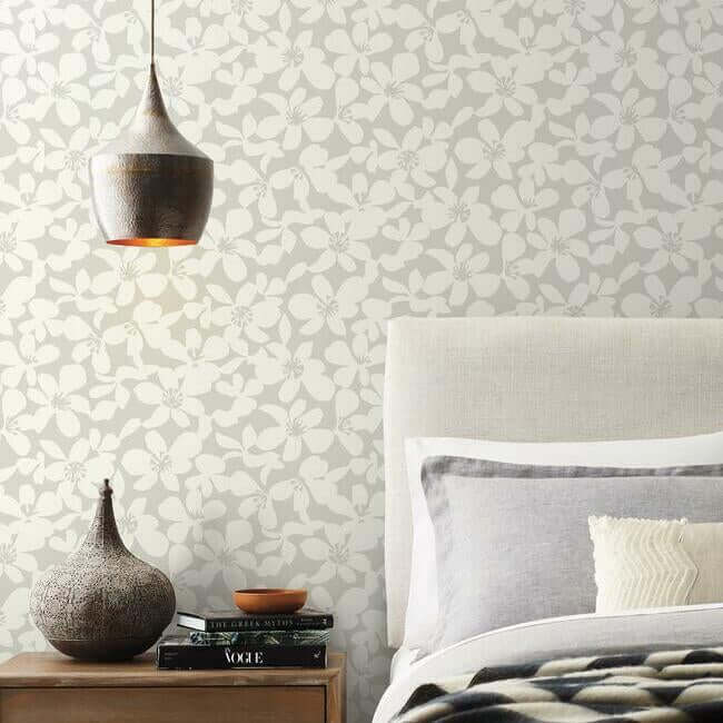 York Wallcoverings. Grey Free Spirit Wallpaper | Antonina Vella