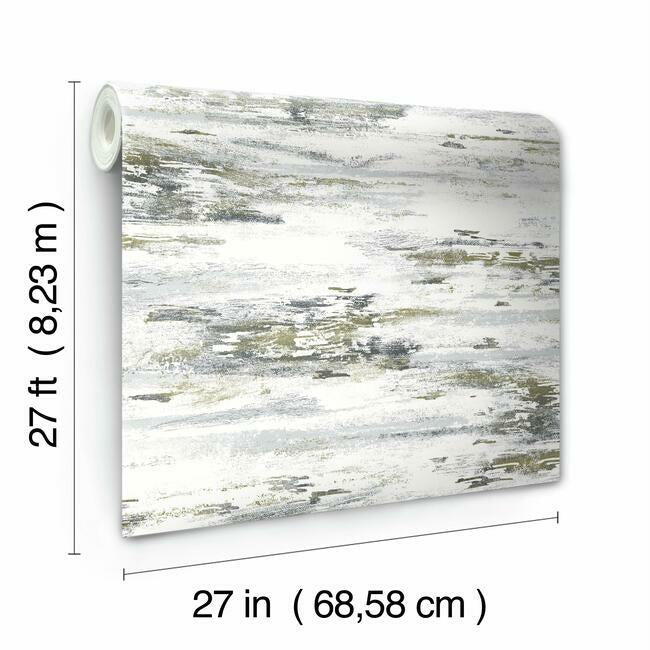 York Wallcoverings. Black/Gold Birch Bark Texture Wallpaper | York