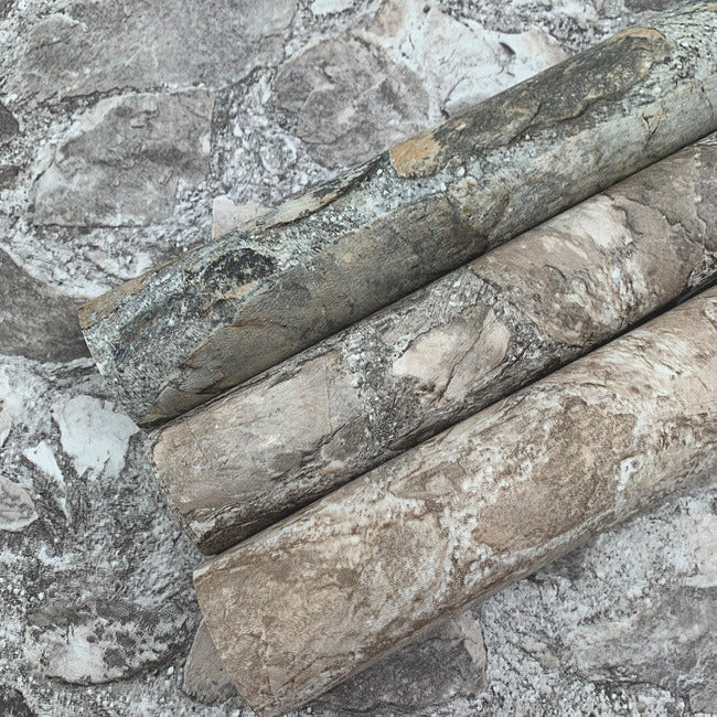 York Wallcoverings: Wallpaper Designed to Inspire. Grey Field Stone ...