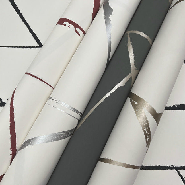 York Wallcoverings: Wallpaper Designed to Inspire. Silver Intersect ...