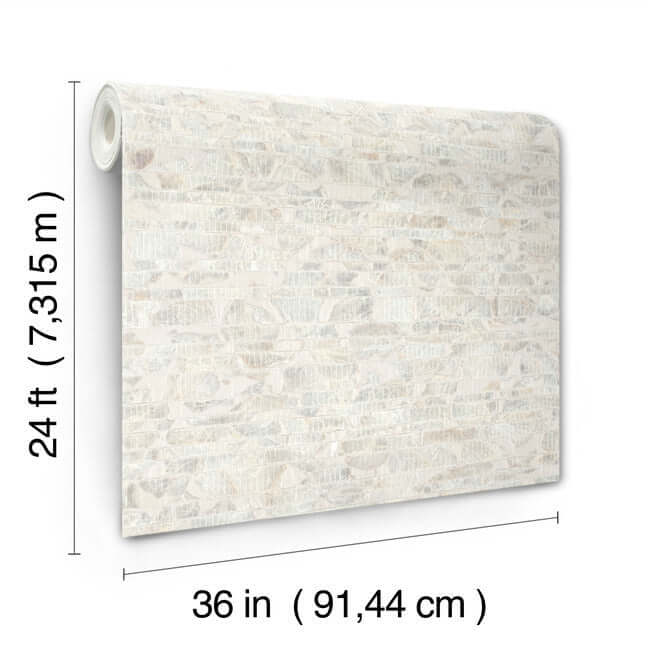 York Wallcoverings. Pearl Capiz Offering Wallpaper | Carol Benson-Cobb