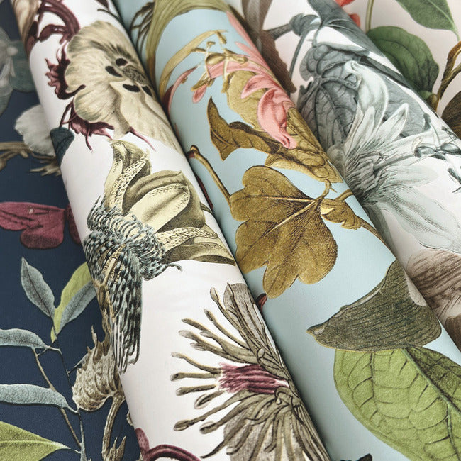 York Wallcoverings. Sky Blue Butterfly House Wallpaper | York Wallcoverings