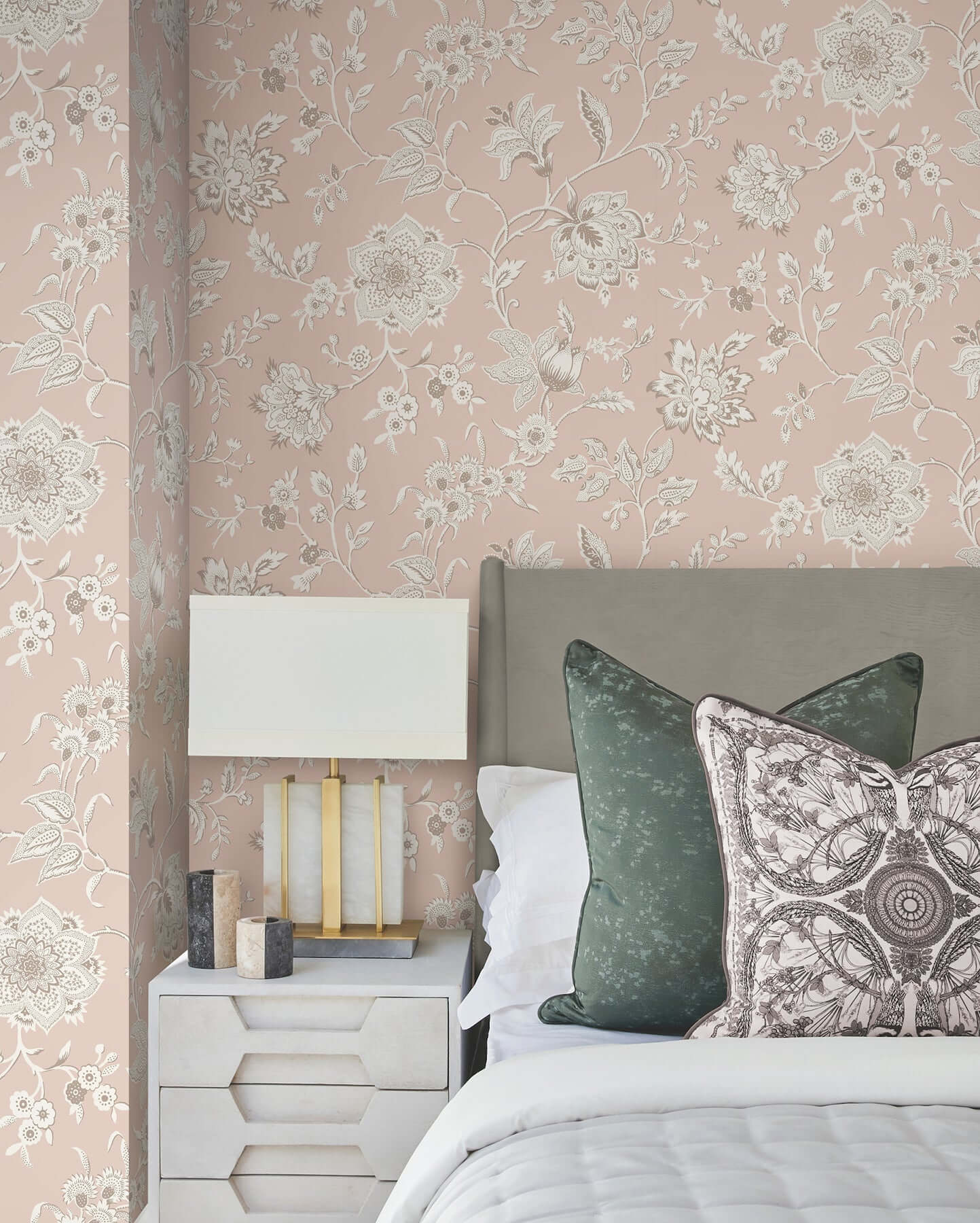 York Wallcoverings. Blush Sutton Wallpaper | York Wallcoverings