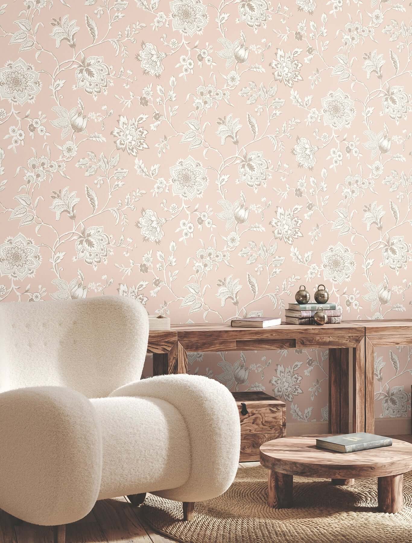 York Wallcoverings. Blush Sutton Wallpaper | York Wallcoverings