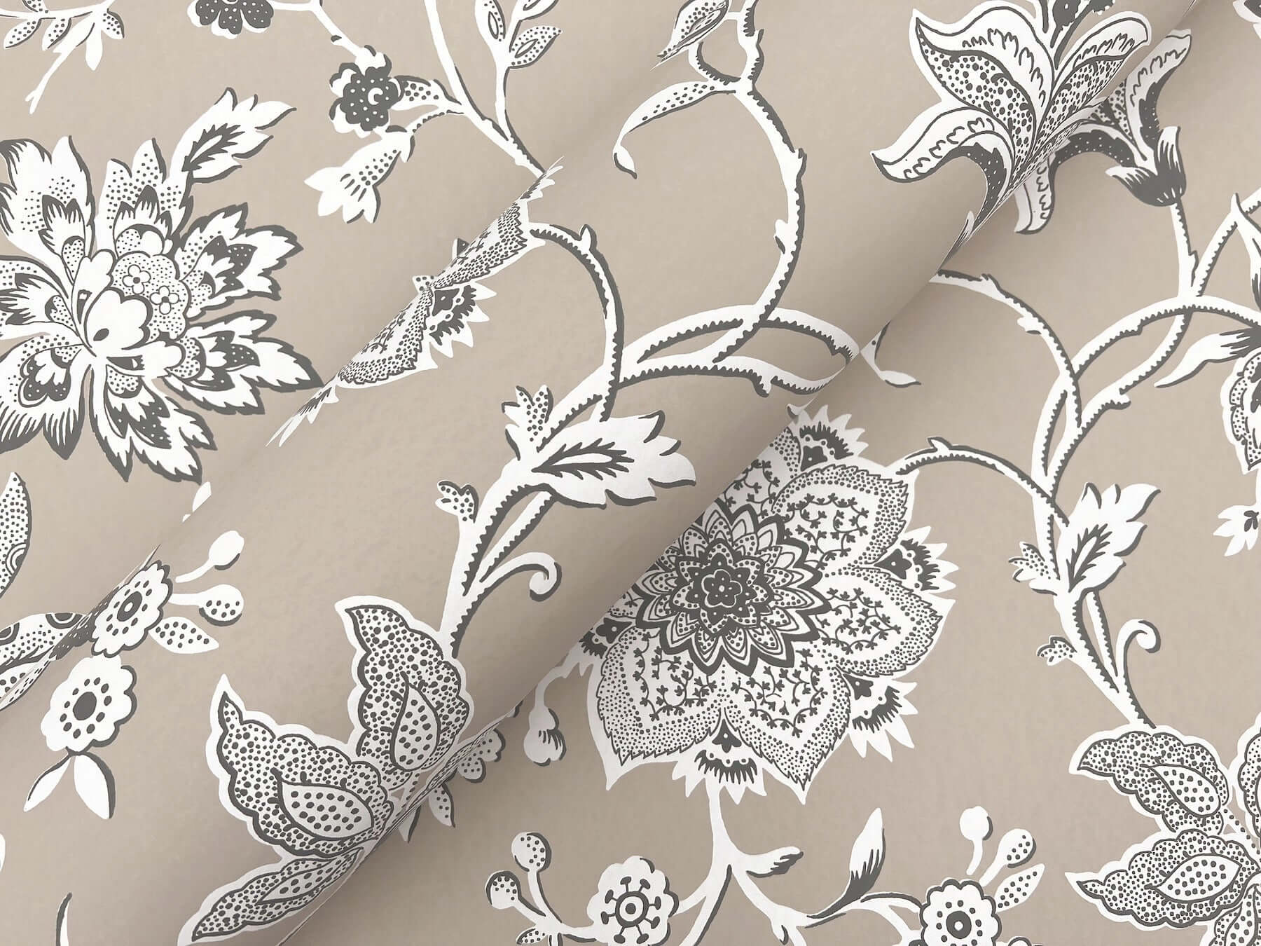York Wallcoverings. Taupe Sutton Wallpaper | York Wallcoverings
