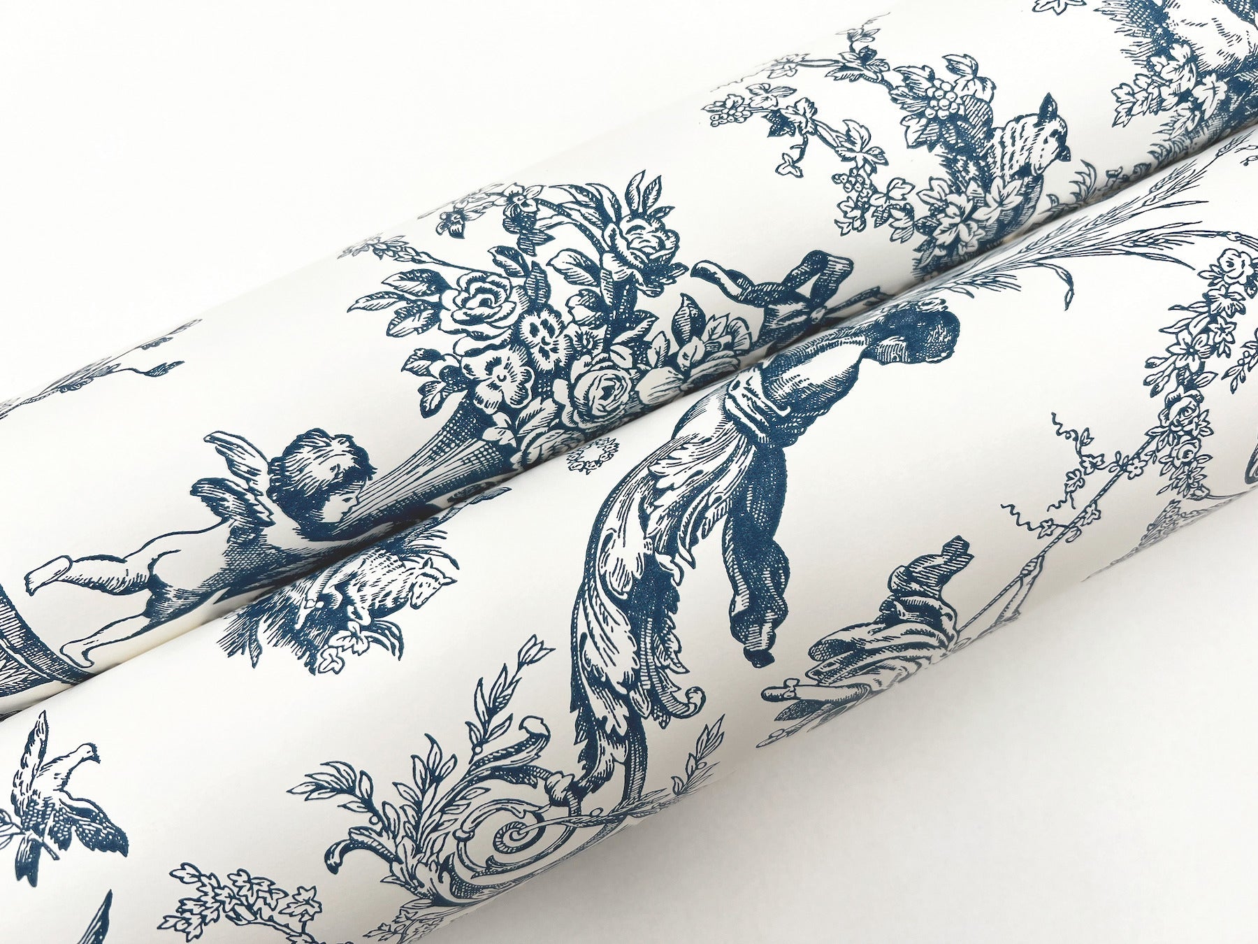 York Wallcoverings. Blue/White Old World Toile Wallpaper | York ...