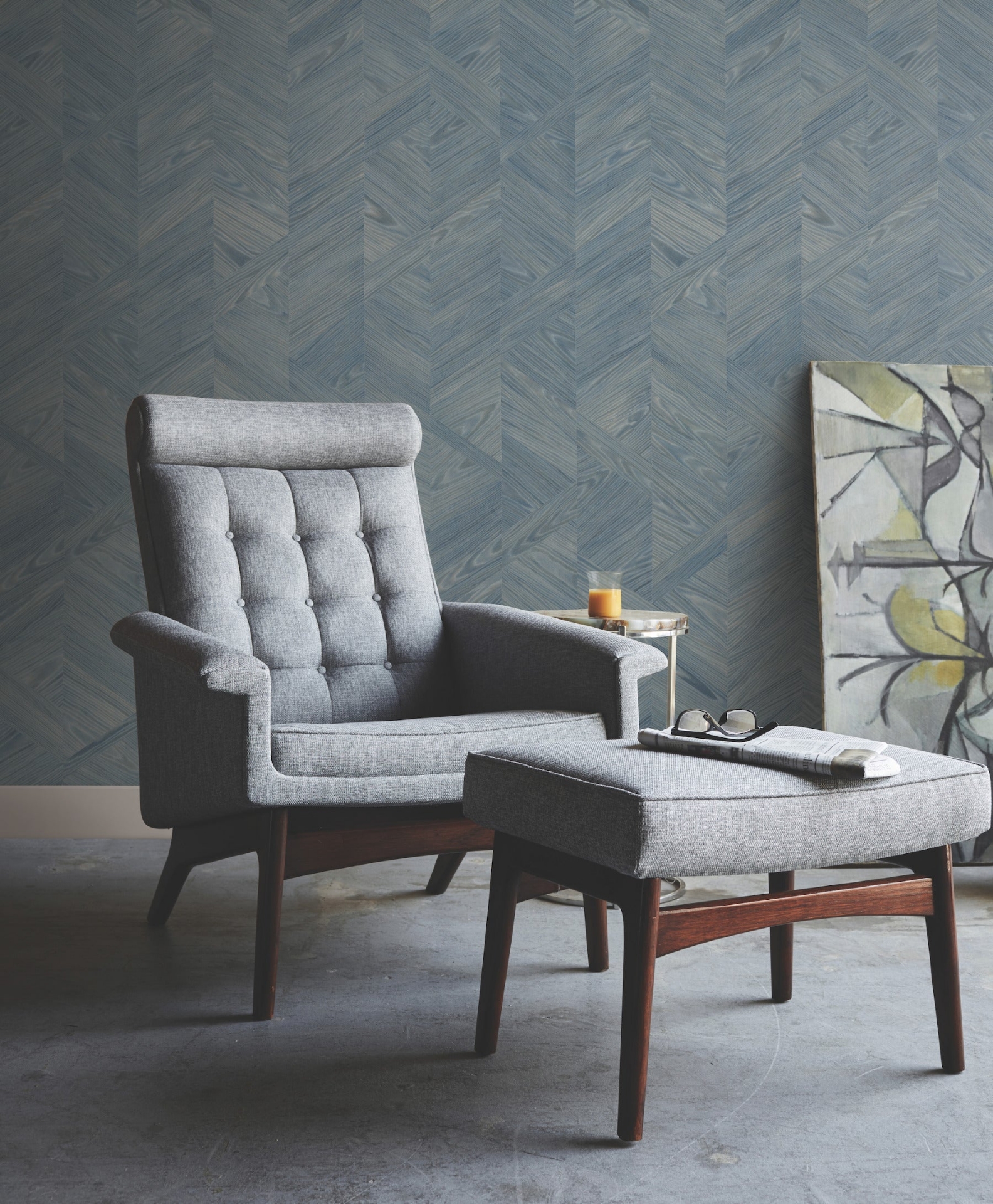 York Wallcoverings. Ocean Interlocking Wood Wallpaper | Ronald Redding Designs