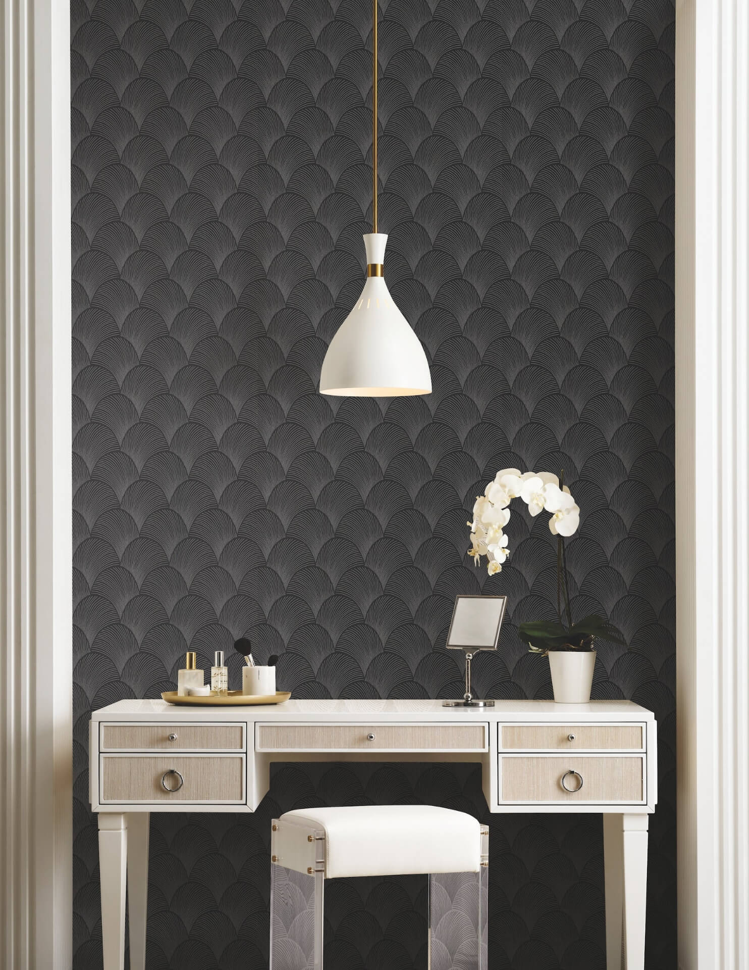 York Wallcoverings: Wallpaper Designed to Inspire. Black Metallic ...
